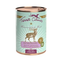 Terra Canis Getreidefrei Adult 6x400g Wild mit Kartoffeln, Apfel & Preiselbeeren