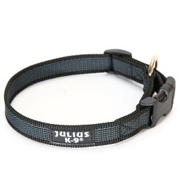 JULIUS-K9 Julius K9 Halsband 25mm x 39-65cm schwarz/ grau