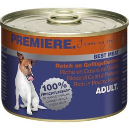 Premiere Best Meat Adult Geflügelherzen 6x185 g