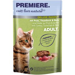 Premiere cats love nature Deluxe Ragout mit Pute, Thunfisch & Reis 24x100 g