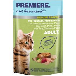 Premiere cats love nature Deluxe Ragout mit Thunfisch, Huhn & Pasta 24x100 g