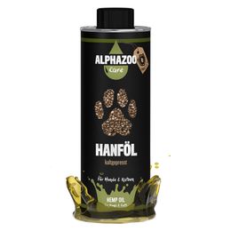 ALPHAZOO Premium Hanföl für Hunde und Katzen
