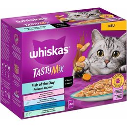 whiskas Tasty Mix Multipack Fish of the Day in Sauce 12 x 85g