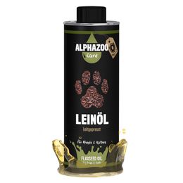 ALPHAZOO Premium Leinöl für Hunde und Katzen