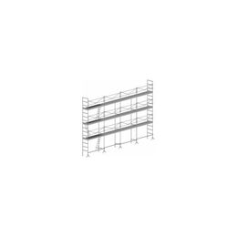 Baugerüst 104m²: Gerüststruktur + Bühnen + Fußleisten, Maximale Arbeitshöhe: 8,00 m. - DCM104-SPP