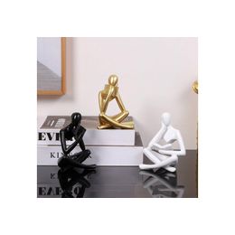 Rutaqian Dekofigur Denker Statue Ornamente für Wohnzimmer
