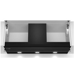 Siemens Zwischenbauhaube Serie iQ500 LJ97BAM60 Integrierte Designhaube 90 cm Klarglas schwarz