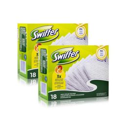 Swiffer 2x Swiffer Trocken Bodenwischtücher 18er Reinigungstücher