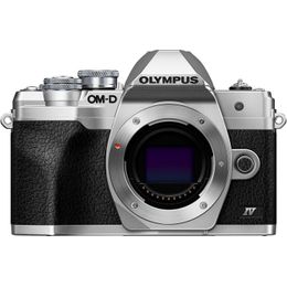 Olympus E-M10 Mark IV Systemkamera-Body (20,3 MP, Bluetooth, WLAN (WiFi), +BLS-50, F-5AC USB-AC Adapter, USB cable, Shoulder Strap), silberfarben