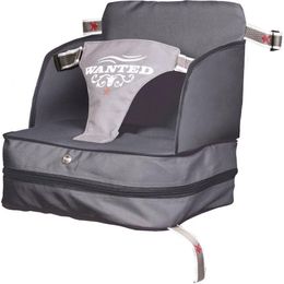 Roba® Tischsitz Boostersitz, Rock Star Baby, Sitzerhöhung für daheim und unterwegs, grau