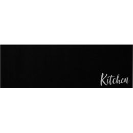 Küchenläufer Simple, Hanse Home, rechteckig, Höhe: 5 mm, Läufer, Rutschfest, Küchenteppich, Küche, Teppich, Pflegeleicht, schwarz