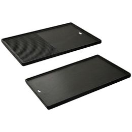 Enders® Grillplatte Switch Grid 1/2 (1-St), Gusswendeplatte, schwarz