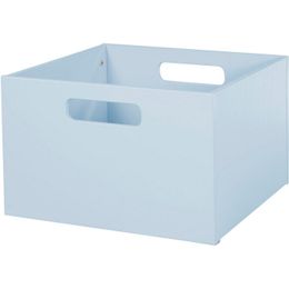 Roba® Aufbewahrungsbox blau, aus Holz; Organizer für Spielzeug, blau