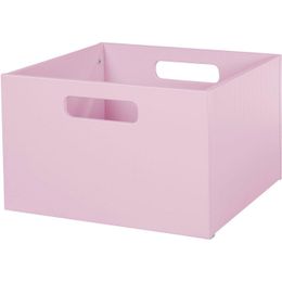 Roba® Aufbewahrungsbox rosa, aus Holz; Organizer für Spielzeug, rosa