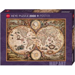 Heye Puzzle Vintage World, 2000 Puzzleteile, Made in Europe, bunt