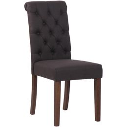 CLP Esszimmerstuhl Lisburn I Samt I Stoff I Polsterstuhl Gesteppt Chesterfield Design