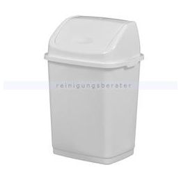 CLAP Rossignol Mülleimer Kunststoff mit Kippdeckel 10 L Polypropylen Abfallbehälter