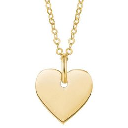 Amor Kette mit Anhänger Schmuck Geschenk Halskette Herz, 2019926, Gold 585, gelb|goldfarben