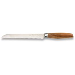 ECHTWERK Brotmesser Classic Edition, Küchenmesser, Edelstahl, Klingenlänge 20 cm, Griff aus Akazienholz, silberfarben