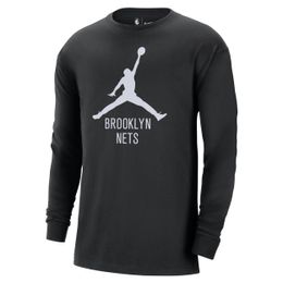 Brooklyn Nets Essential Jordan NBA-Longsleeve für Herren - Schwarz