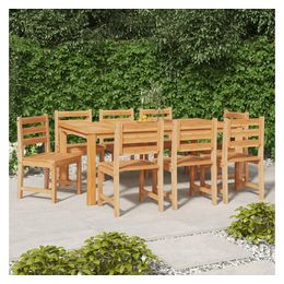 furnicato Gartenstuhl Gartenstühle 8 Stk. Massivholz Teak