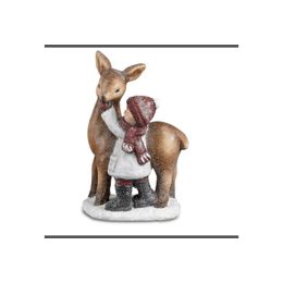 formano Weihnachtsfigur Winterkind 1 Stück mit Reh (1 St.