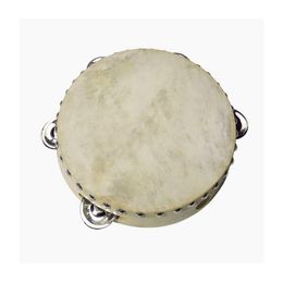 goki Spielzeug-Musikinstrument Tamburin mit 5 Schellen