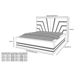 Sofa Dreams Boxspringbett Cecina Bett Kunstleder Premium Komplettbett 200x220 Hotelbett