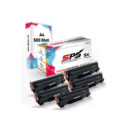 SPS Tonerkartusche Druckerpapier A4 + 5x Multipack Set Kompatibel für HP LaserJet Pro M