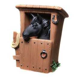 Udo Schmidt Bremen...das Original Spardose Spardose Pferd im Stall 14 cm Sparschwein Sparkasse Horse Schwarz