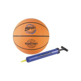 Hudora Basketballkorb 71570 76146 2er Set Basketball + Ballpumpe