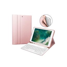 Fintie Tablet-Hülle für iPad 9.7 2018 (6. Gen) mit magnetisch QWERTZ Bluetooth Tastatur