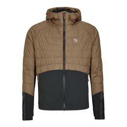 Ziener Funktionsjacke »NAKOS« braun 50 50 Woll-Hybrid Jacke für Herren (PFC frei)