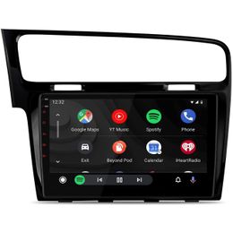 GABITECH 10" Android 13 Autoradio GPS Navi Wifi Bluetooth MP5 für VW Golf 7 Autoradio (FM