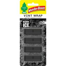 Wunder-Baum Dekohaken VENT WRAP Black Ice Lüftungsgitter Duft Clips WUNDERBAUM 4er Set