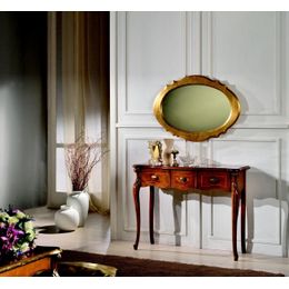 JVmoebel Wohnzimmer-Set Möbel Stil Barock Konsolentisch Spiegel Holz Italienische Tische Gruppe 2tlg Set