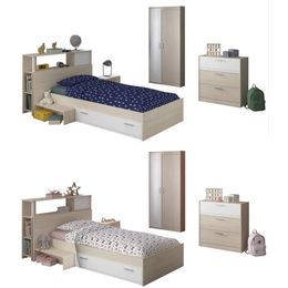 Kindermöbel 24 Jugendzimmer-Set Jugendzimmer Charly 16 Parisot 4-teilig akazie beige