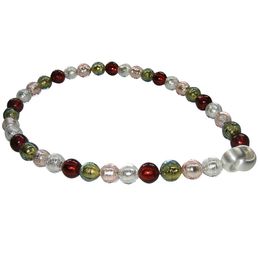 Mugello Perlenkette Murano Kette Autunno Sterlingsilber klassisch