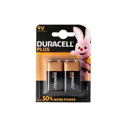 Duracell Duracell MN1604 Plus Power 9V Alkaline Batterie E-Block 6LR61 im 2er Batterie