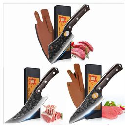 KEENZO Messer-Set 3tlg.Handgeschmiedetes Wikinger Messer Ausbeinmesser Hackmesser (3-tlg)