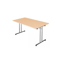 Steelboxx Klapptisch Besprechungstisch Konferenztisch Schreibtisch 180 x 80 cm (Komplett-Set