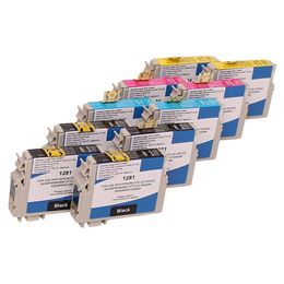 ABC Tintenpatrone (Kompatibles Set 10x Druckerpatrone für Epson Stylus BX305F BX305FW