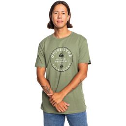 Quiksilver T-Shirt »Circle Trim« Four Leaf Clover M M Stoff: Baumwoll-Jersey-Stoff [160 g/m2]
