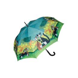 VON LILIENFELD Stockregenschirm Regenschirm Rosina Wachtmeister: All Together Motiv Kunst Katze