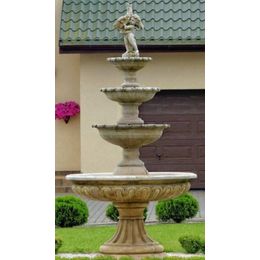 Casa Padrino Wasserspiel Barock Gartenbrunnen / Springbrunnen Ø 150 x H. 300 cm