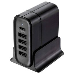 Voltcraft USB-Ladegerät mit 4x USB und USB-C® USB-Ladegerät (USB Power Delivery (USB-PD)