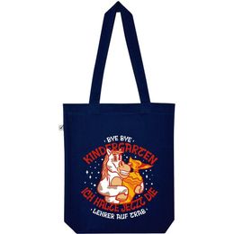 Youth Designz Tragetasche "Bye Bye Kindergarten" Jutebeutel Tasche Lange Henkel