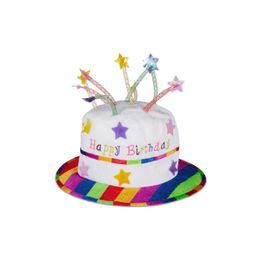 Relaxdays Aufblasbares Partyzubehör Happy Birthday Hut Torte