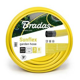 bradas Gartenschlauch Gartenschlauch SUNFLEX 5/8" 16mm 3-lagig 20m gelb Wasserschlauch