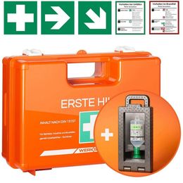 Werkstein Erste-Hilfe-Koffer inkl. Ibox 1 mit Augenspülflasche 500ml